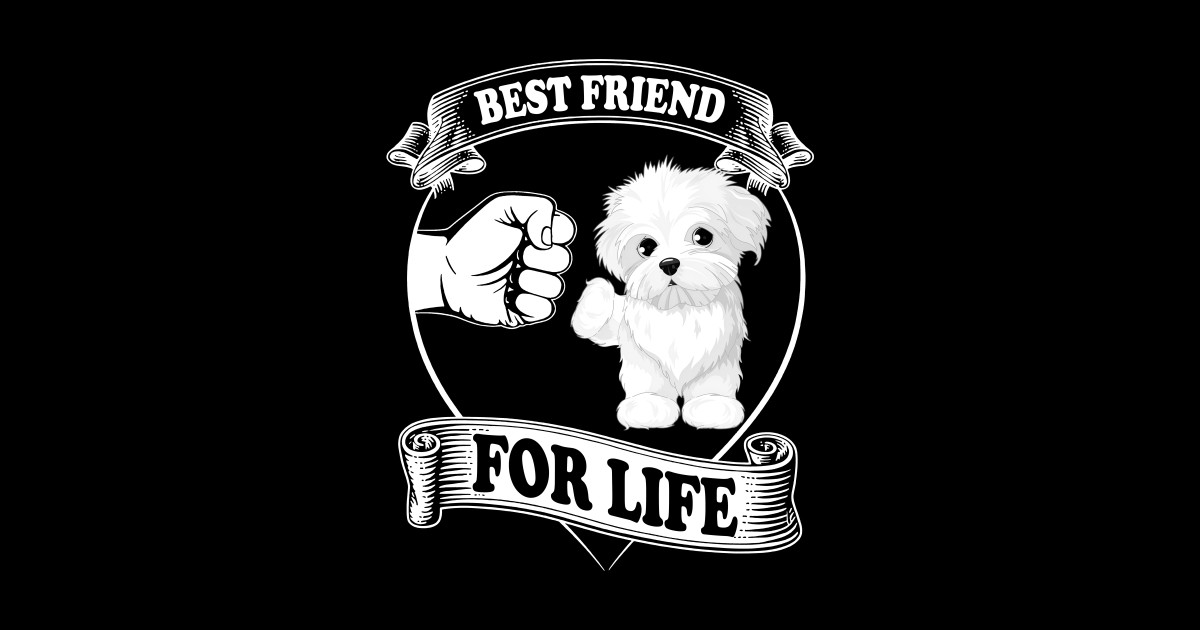 Maltese Best Friend For Life - Maltese Best Friend For Life - Sticker ...