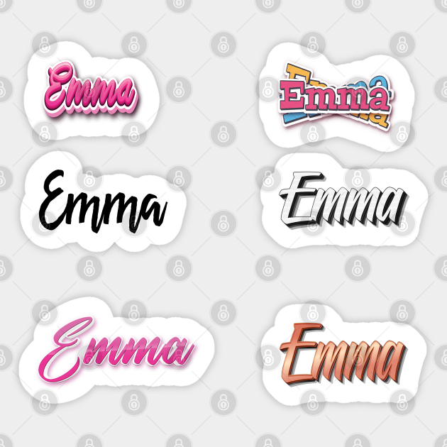 Emma Sticker Pack - Emma Sticker Pack - Sticker | TeePublic