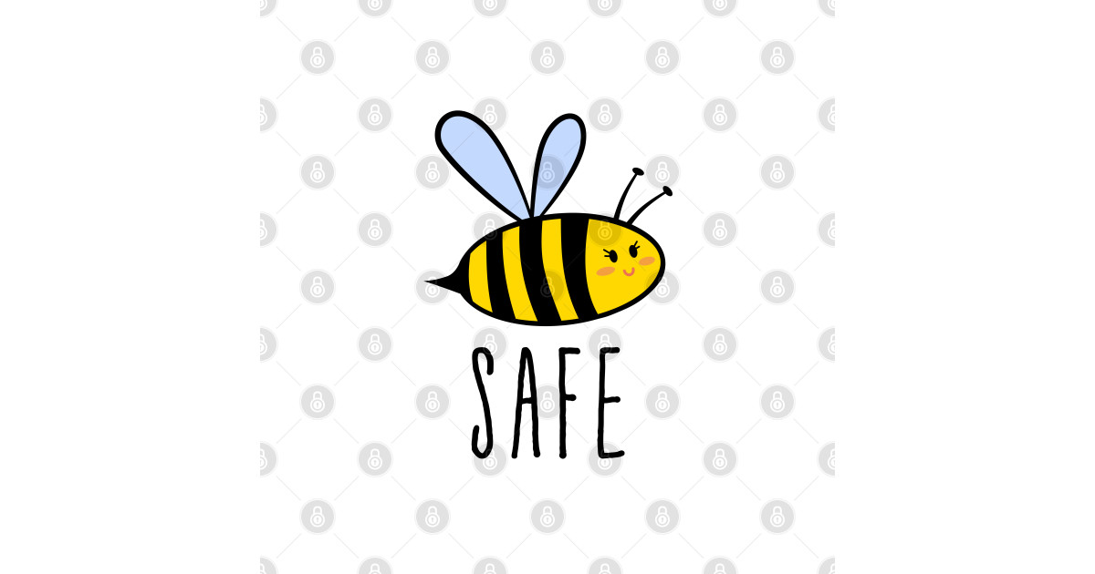 Be safe, cute bee - Bee - T-Shirt | TeePublic