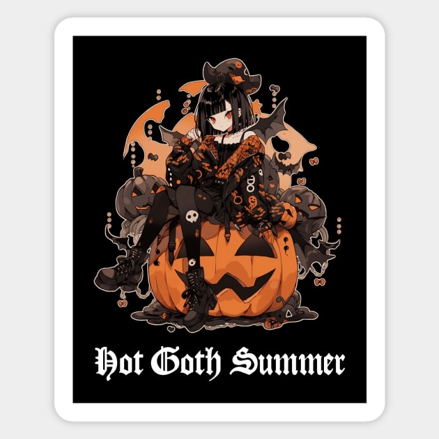 Hot Goth Summer - Kawaii Halloween Girl - Hot Goth Summer - Sticker ...