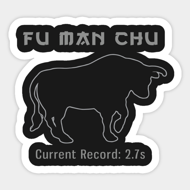 Fu Man Chu Bull T-Shirt - Tim Mcgraw Faith Hill - Sticker | TeePublic