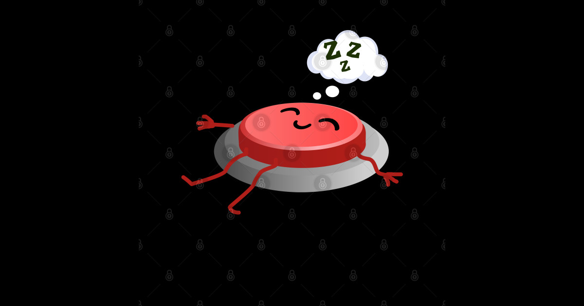 Snooze Button Funny Sleeping Pun - Sleeping Pun - Sticker | TeePublic