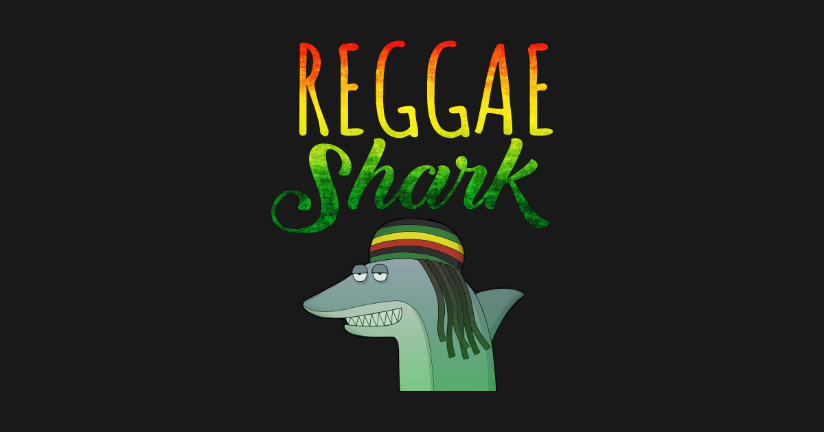 'Reggae Shark' Funny Ocean Animal Gift - Shark - T-Shirt | TeePublic