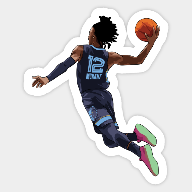 Ja Morant Vector Dunk - Ja Morant - Sticker | TeePublic