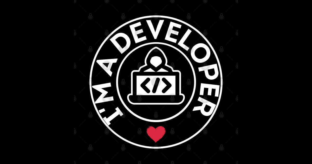I am a developer - Developer - Sticker | TeePublic
