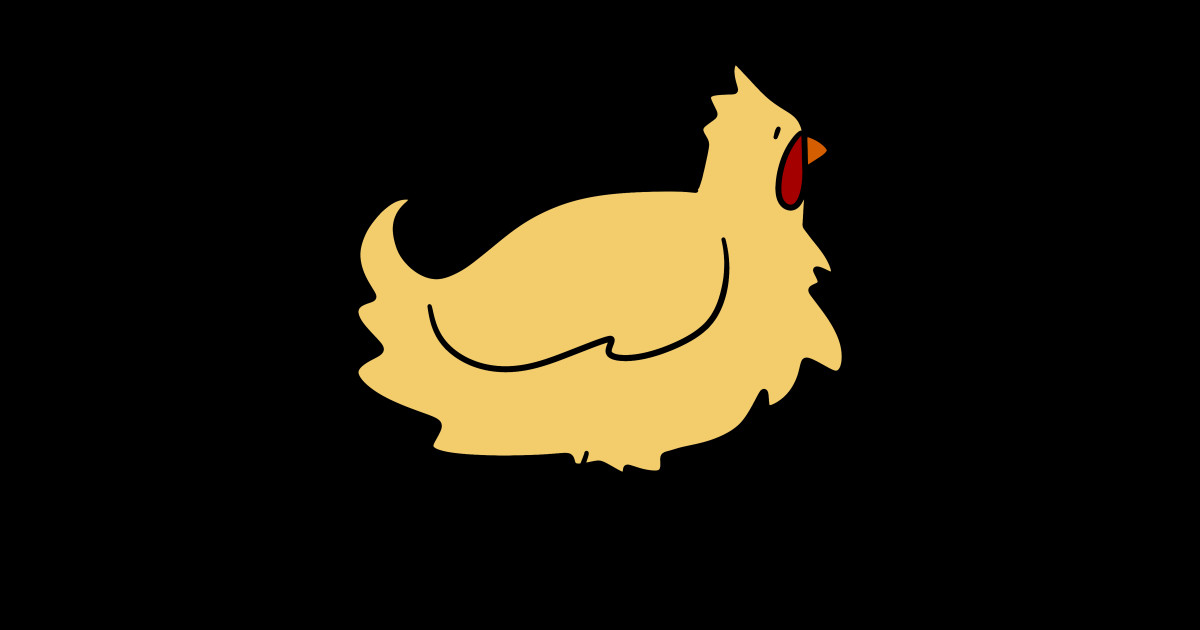 Yellow Chicken - Chicken - Sticker | TeePublic