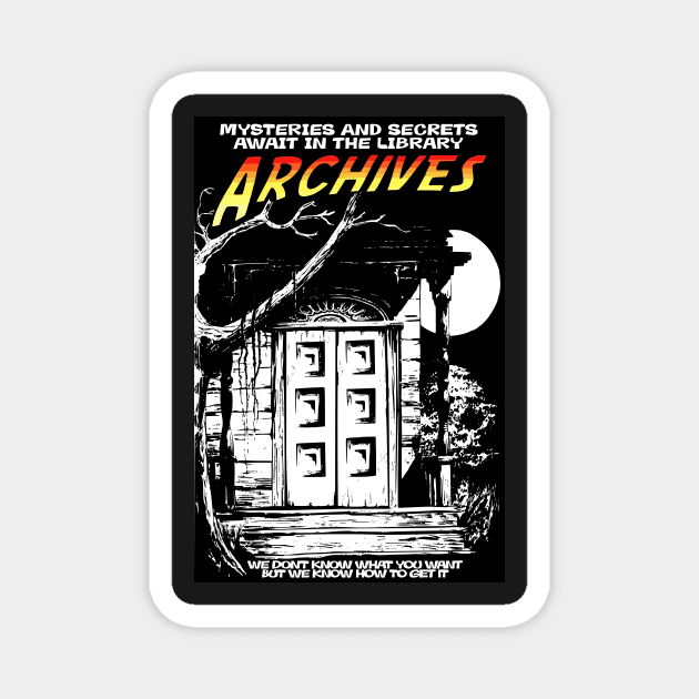 Library Archives Poster - Library - Magnet | TeePublic