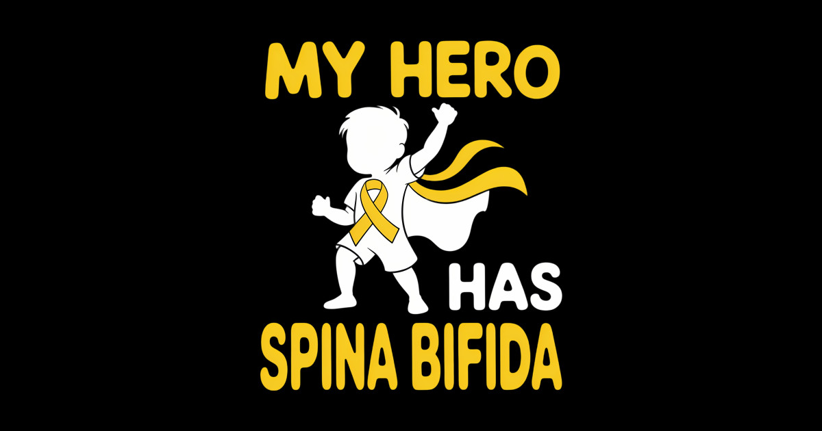 My hero has Spina Bifida support Awareness - Spina Bifida - Sticker ...