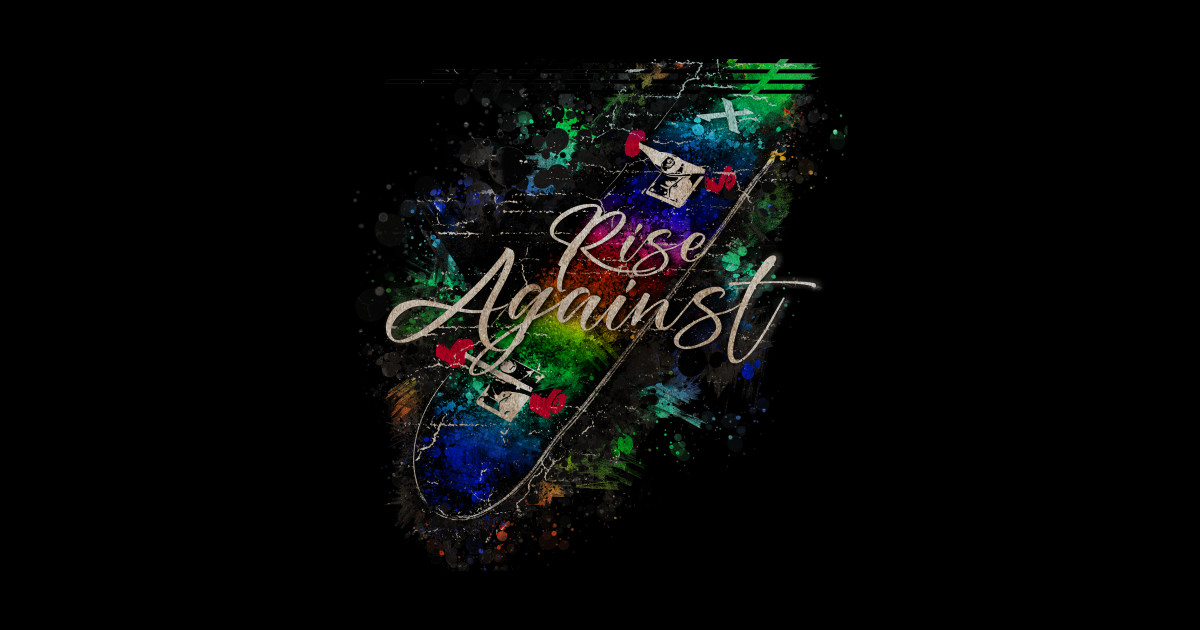Skateboard X Rise Against VINTAGE Melodic - Rise Against - Sticker ...