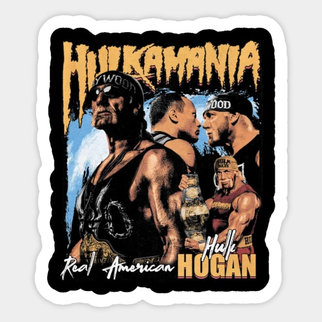 Hulk Hogan Real American - Hulk Hogan - Sticker | TeePublic