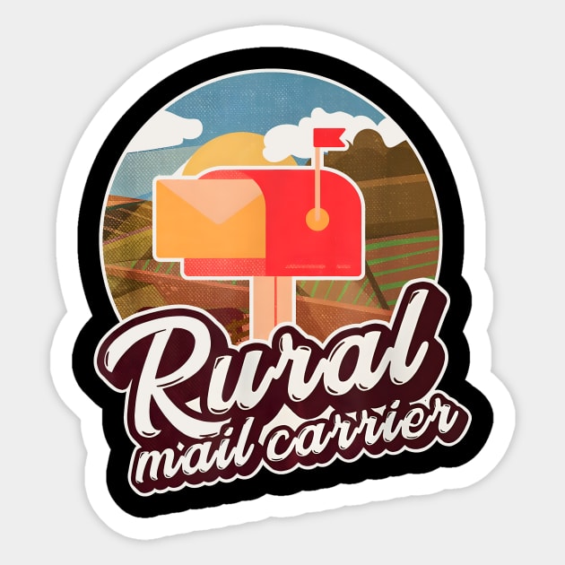 rural mail carrier - Postman - Sticker | TeePublic