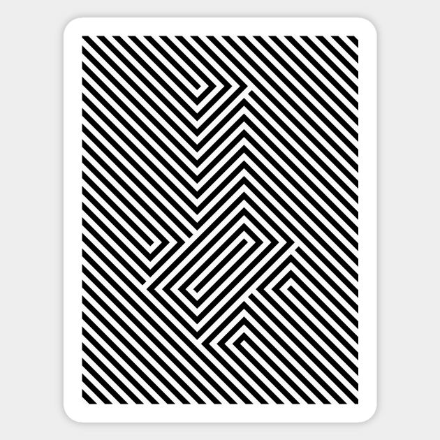 Psychedelic Cross Illusion - Illusion - Sticker | TeePublic