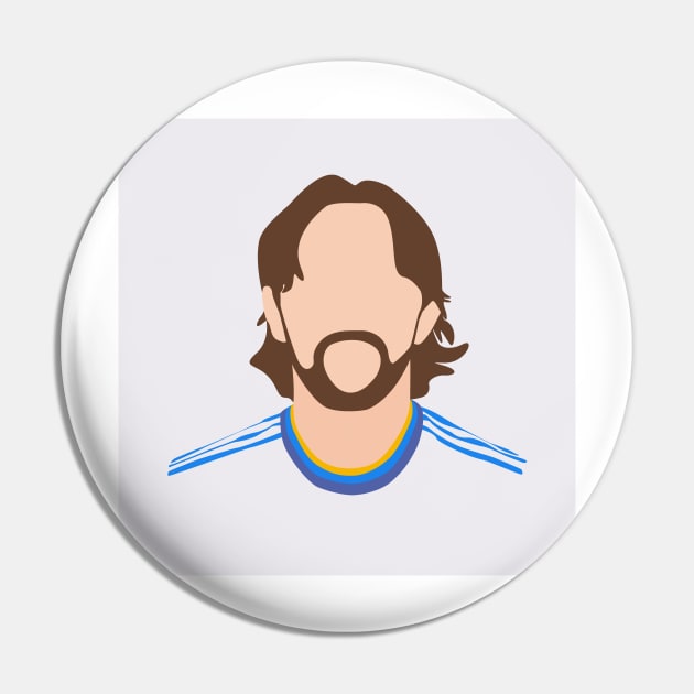 Luka Modric Minimalistic Face Art - Luka Modric - Pin | TeePublic