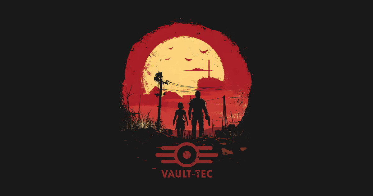 Fallout Sunset - Fallout New Vegas - T-Shirt | TeePublic
