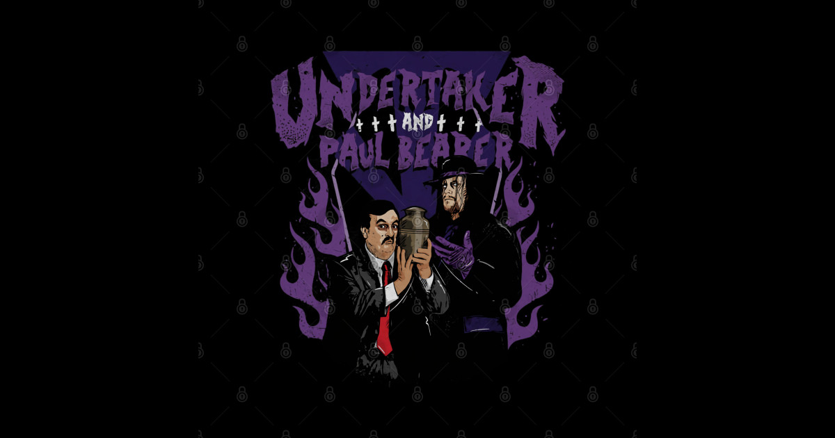 Undertaker & Paul Bearer Pose - Undertaker - Sticker | TeePublic