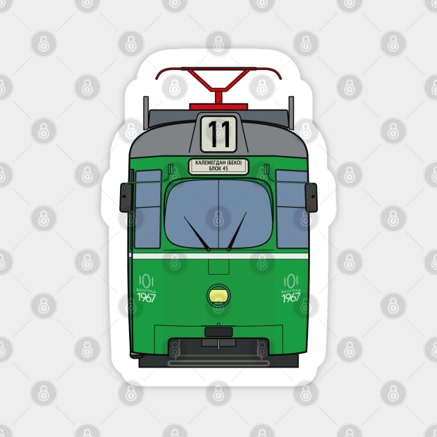 Beograd/Basel Tram - Belgrade - Sticker | TeePublic