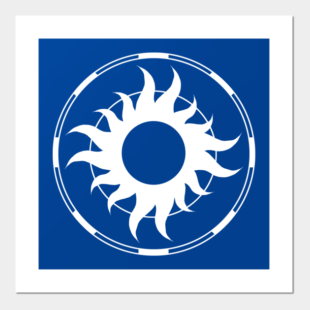 Sun - Original Logo Banner Sigil - Light Design for Dark Backgrounds ...