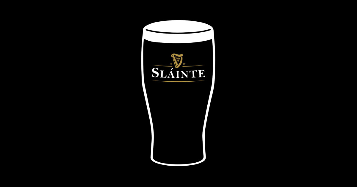 Guinness Slainte - Guinness - Sticker | TeePublic