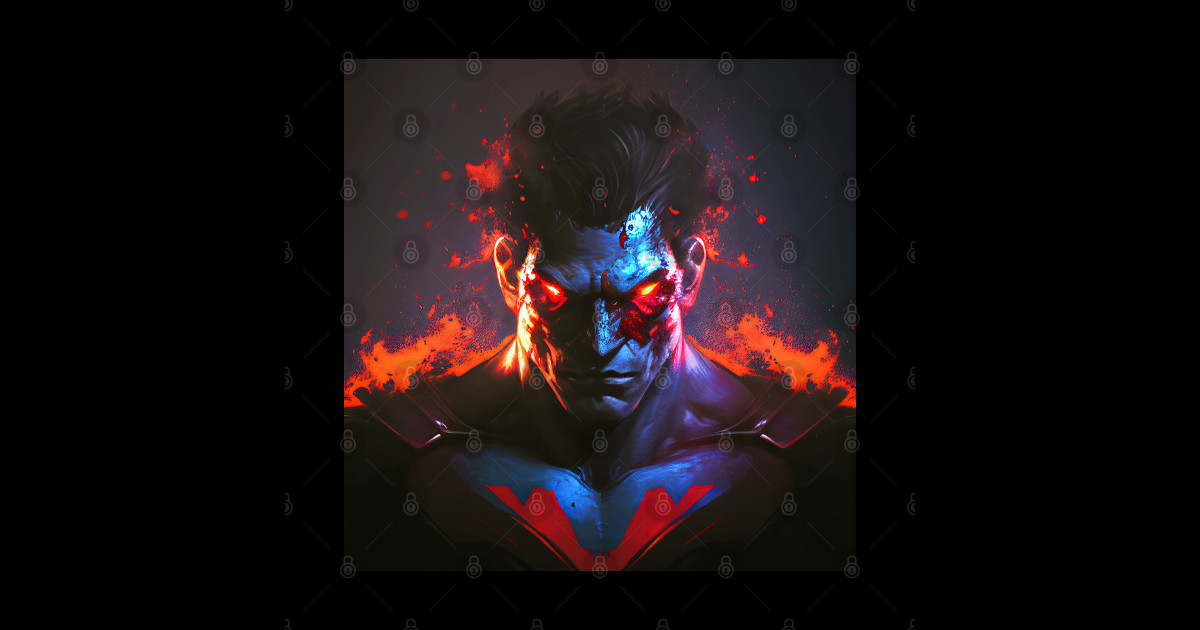 Super Injustice - Laser Eyes - Sticker | TeePublic