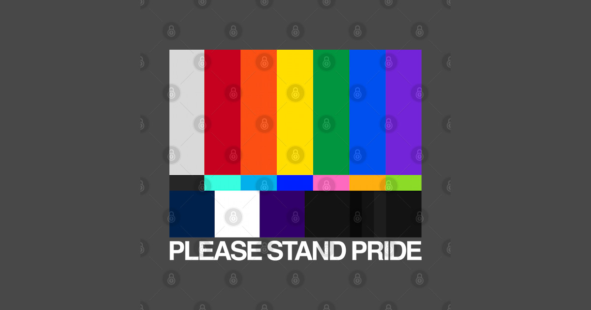 LGBTQ TV TEST PATTERN - Tv Test Pattern Lgbtq Pride - T-Shirt | TeePublic