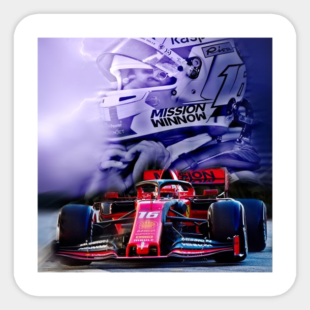 Charles Leclerc - Ferrari - Charles Leclerc - Sticker | TeePublic