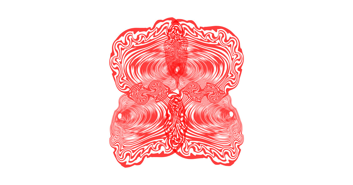 Optical illusion red - Illusion - T-Shirt | TeePublic