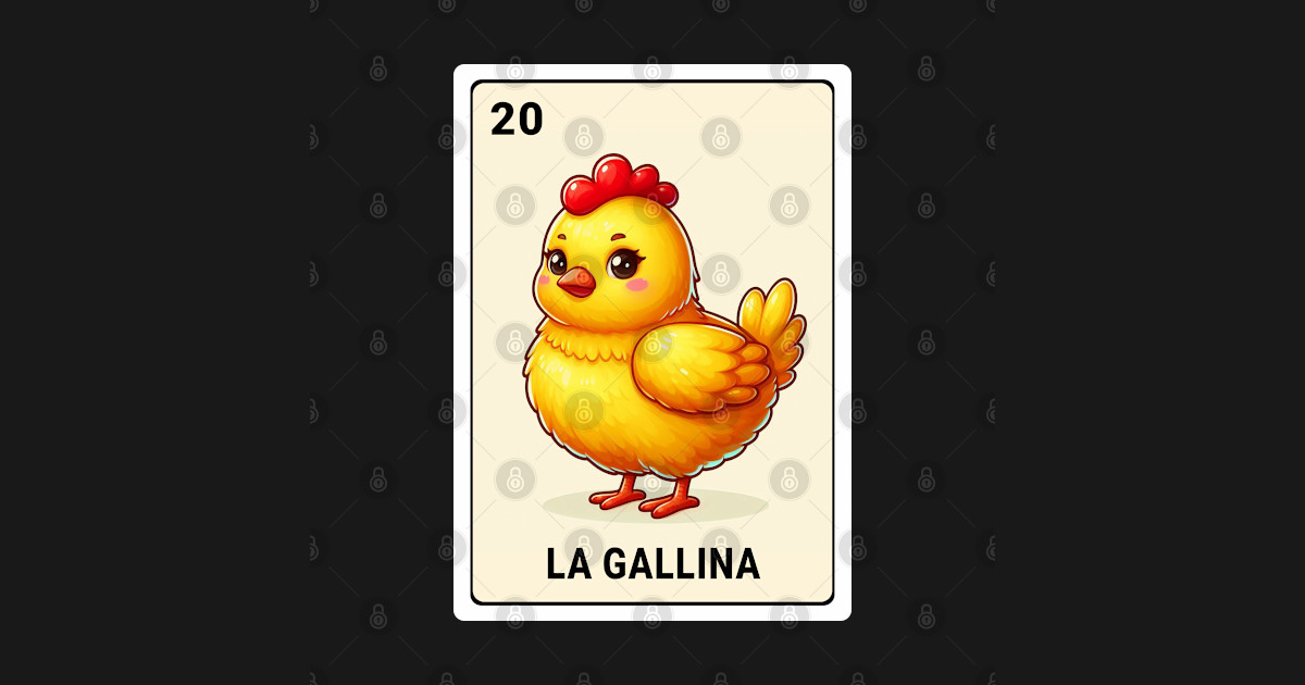 Mexicana Chicken Hen La Gallina Mexican Bingo Card Game - Mexicana - T ...