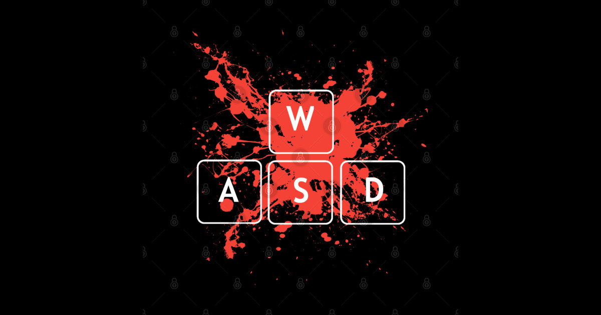Wasd Gaming Keys - Wasd Gamer - Sticker | TeePublic