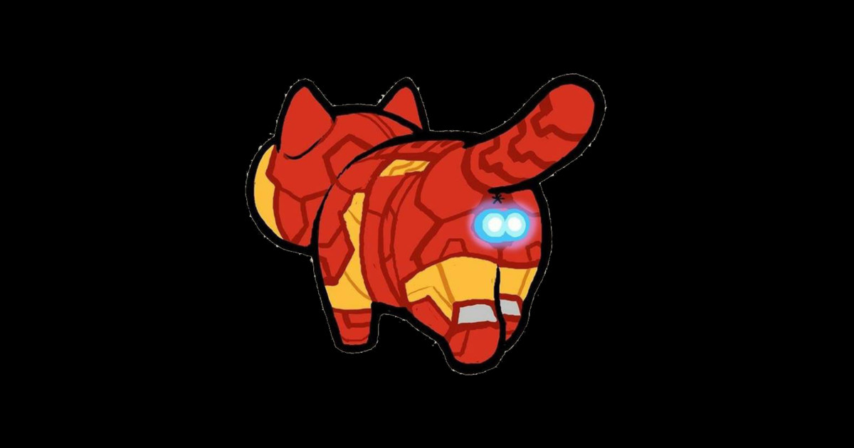 Iron Cat - Iron Man - T-Shirt | TeePublic