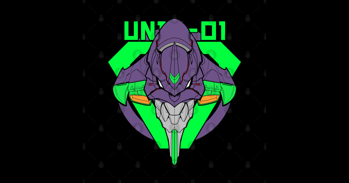 Eva unit 01 - Evangelion - Sticker | TeePublic
