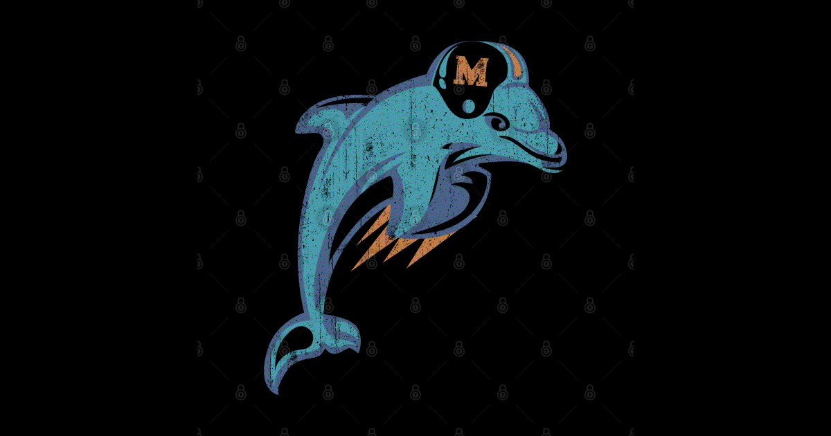 Miami Dolphins // Vintage 80s Football Fan Designs - Miami Dolphins ...