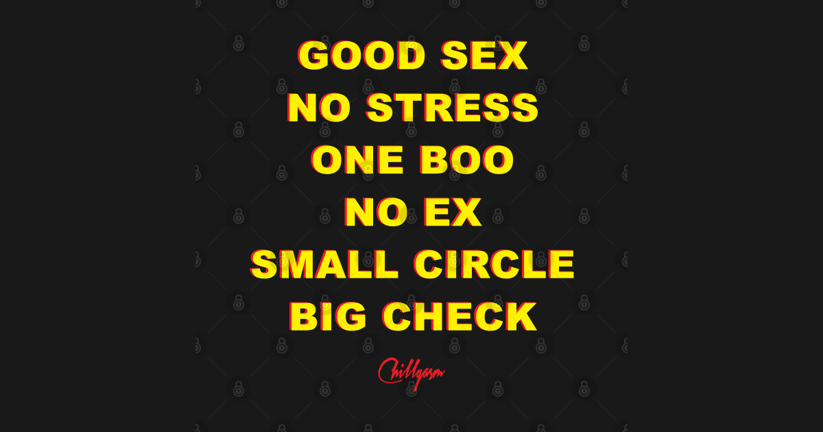 GOOD SEX, NO STRESS - Good Sex No Stress One Boo No Ex Small - T-Shirt ...