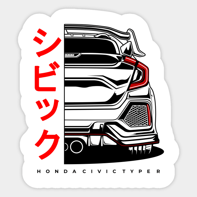 Honda Civic Type R - Honda - Sticker | TeePublic