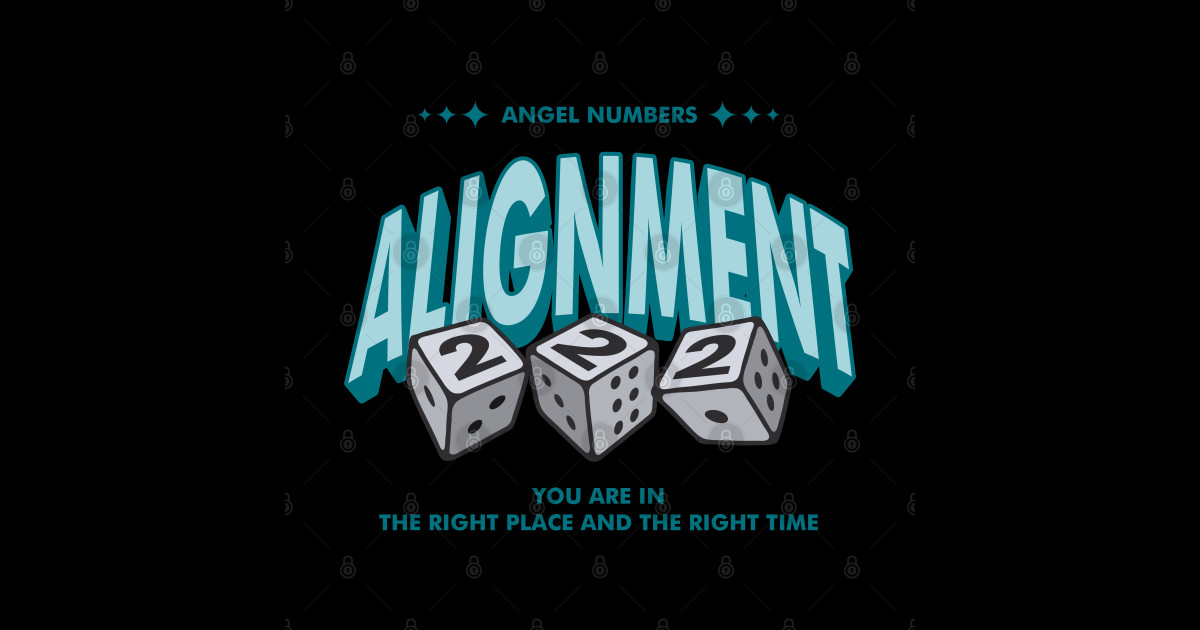 Angel Numbers 222 Alignment word lettering art - Lettering - Sticker ...