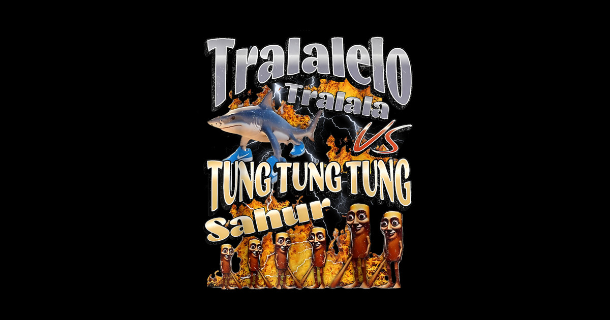 Tung Tung Tung Sahur Funny Meme - Funny Meme - Sticker | TeePublic