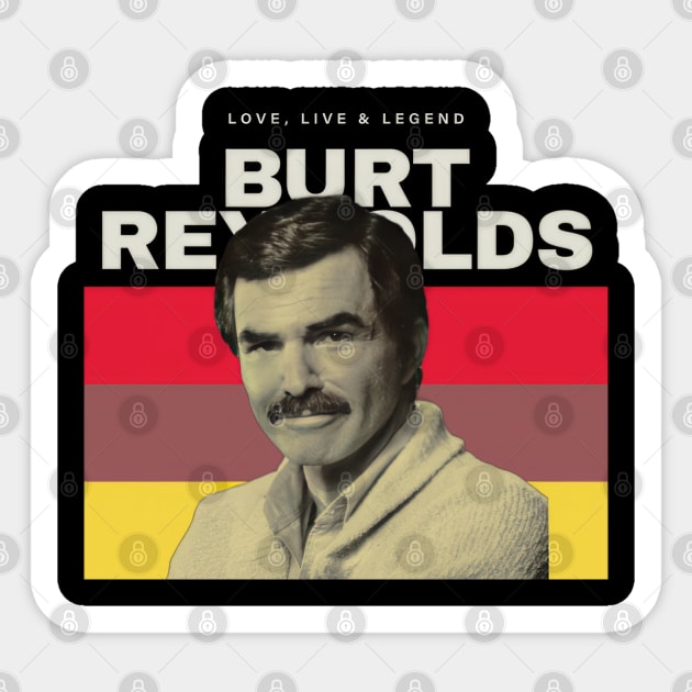 Burt Reynolds || 1936 #13 - Burt Reynolds - Sticker | TeePublic