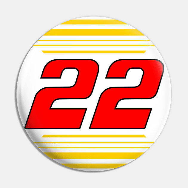 Joey Logano #22 2024 NASCAR Design - Joey Logano - Pin | TeePublic