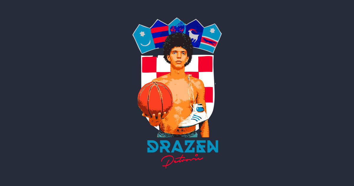 Drazen Petrovic basketball t-shirt - Nba - Hoodie | TeePublic