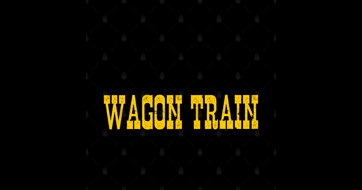 Wagon Train - Logo - 50s/60s Tv Western - Classic Tv Shows - Sticker ...