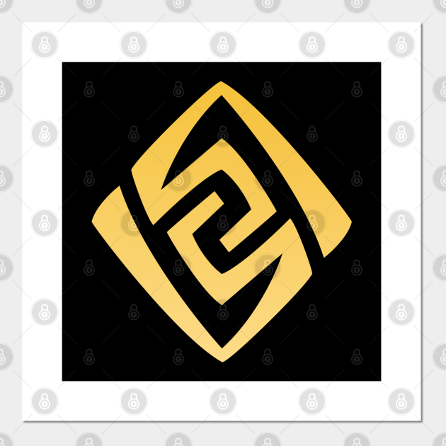 Geo Element Symbol | Genshin Impact - Genshin Impact Elements - Posters ...