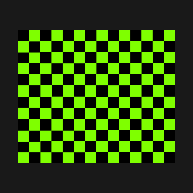 Checkered Pattern - Lime and Green - Checkered - T-Shirt | TeePublic