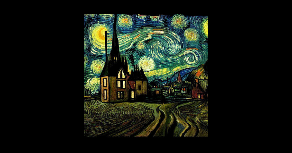 Starry Night Over Godric's Hollow - Starry Night - Posters and Art ...