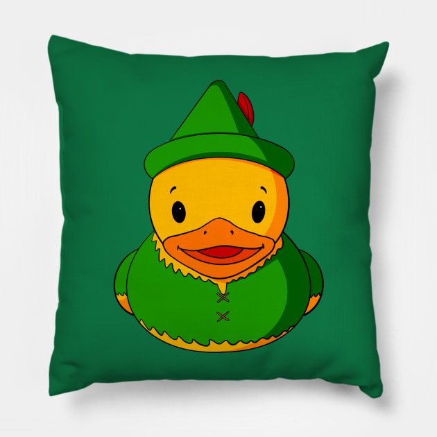 Shabby Robin Hood Rubber Duck - Robin Hood - Pillow | TeePublic