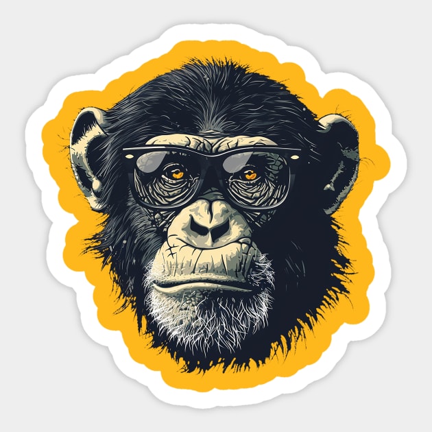 monkey - Monkey - Sticker | TeePublic