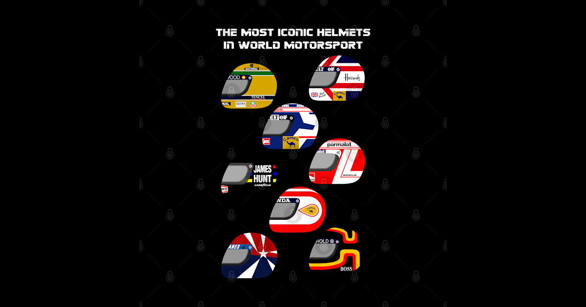 The Most Iconic Helmets In World Motorsport Art - Sports - Sticker ...