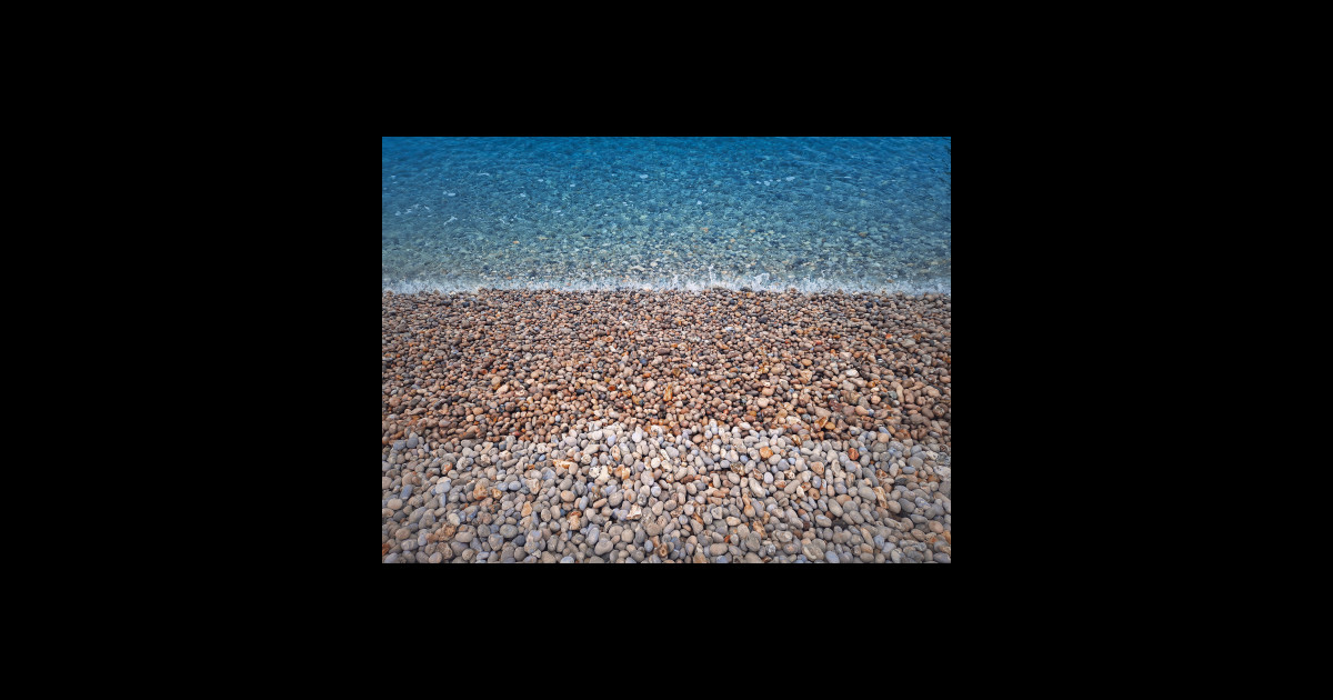Pebble rocks beach - Pebble Rocks Beach - Sticker | TeePublic
