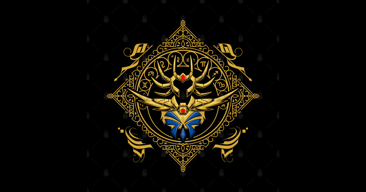 Cancer - Gold Saint - Sticker | TeePublic