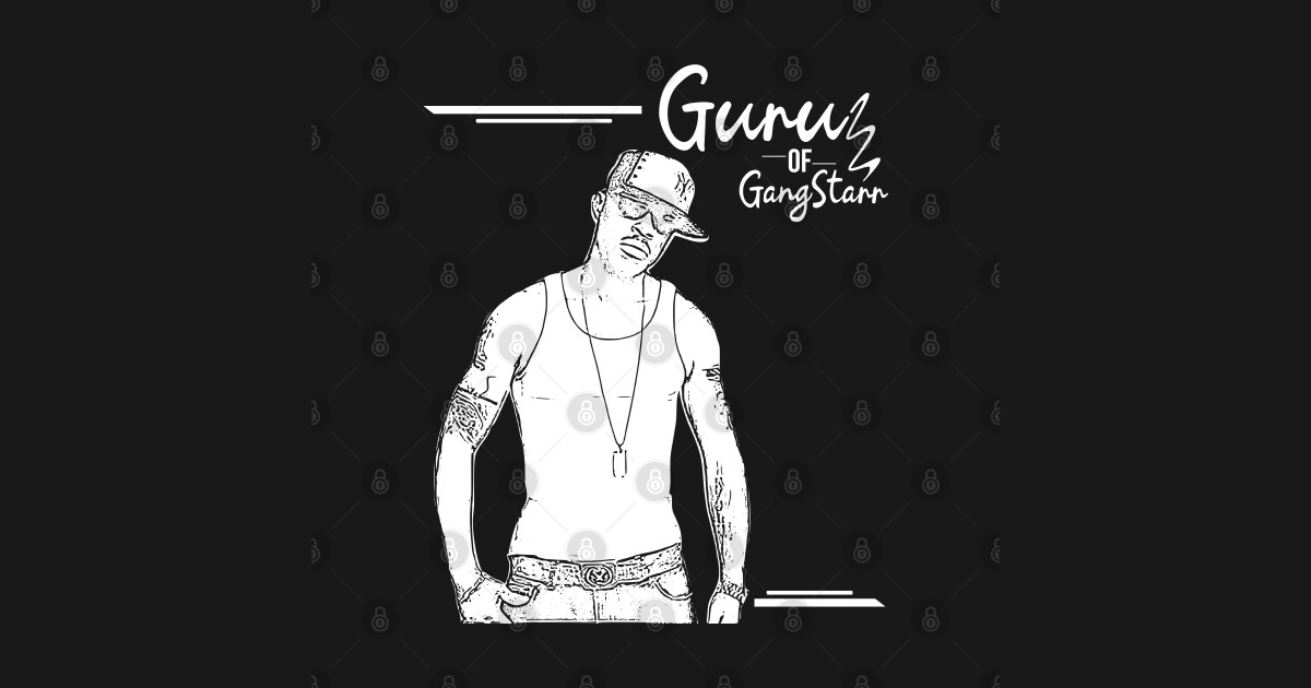 Guru of Gang Starr - Guru - T-Shirt | TeePublic