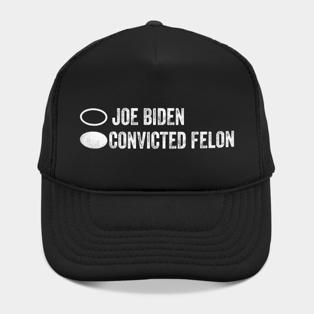Joe Biden Vs Convicted Felon - Ballot Paper Voting For Trump - Joe ...