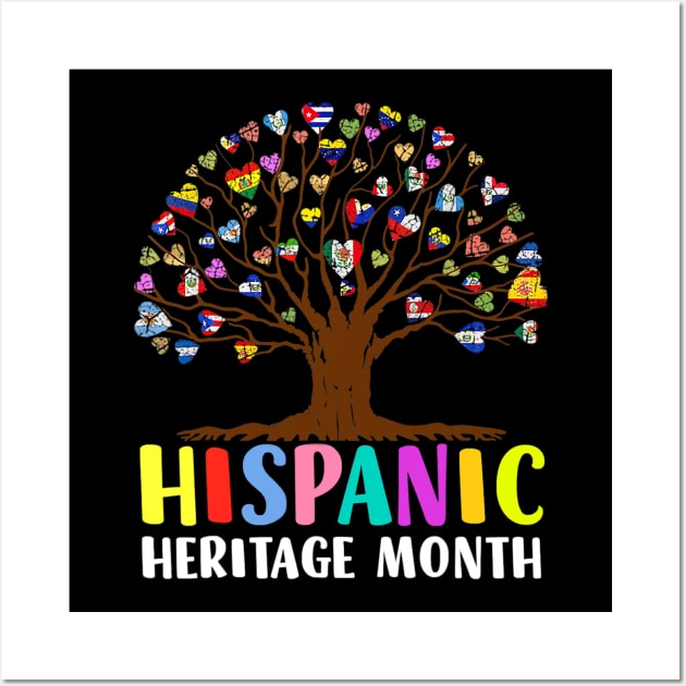 National Hispanic Heritage Month Hand Flag Tree Roots Latino - National ...